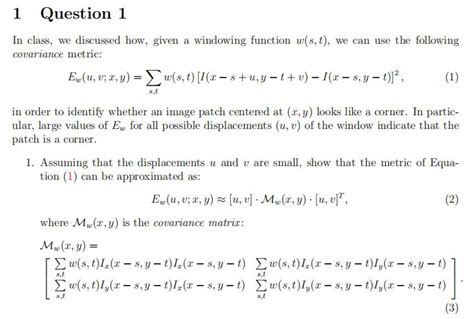 Solved In Class We Discussed How Given A Windowing