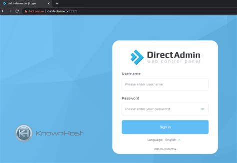 How To Login Into Directadmin Control Panel Knownhost