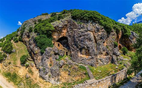 Cave Hermitage Of Pythio The Mount Olympus Greece
