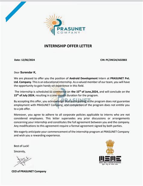 Surendar K On Linkedin Prasunet Mobileapp Internship