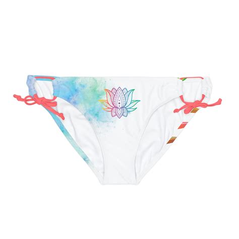 Lotus String Tie Bikini Bottom Bathing Suit String Bikini Bottoms