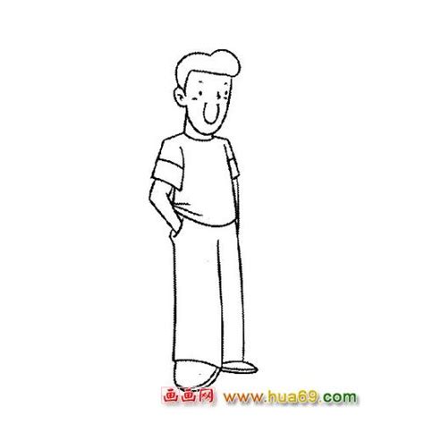 一个人站立的简笔画 简笔画图片大全 蒲城教育文学网