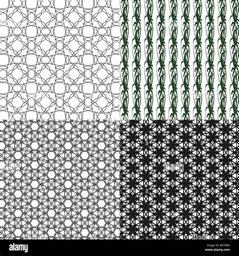 Set Of Geometric Pattern In Op Art Design Vector Illustration Art Stock Vector Image And Art Alamy