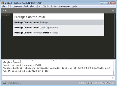 安装sublime text3及emmet插件详细步骤 sublime text64位中的packagecontrol官网获取代码是那个 csdn博客