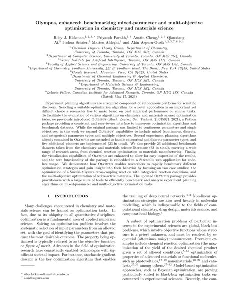 Pdf Olympus Enhanced Benchmarking Mixed Parameter And Multi