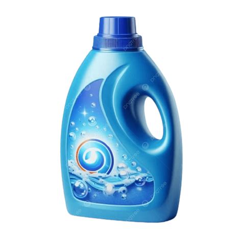 A Blue Liquid Bottle Of Laundry Detergent Illustrated A Blue Liquid