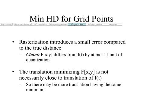 Ppt Chamfer Matching And Hausdorff Distance Powerpoint Presentation