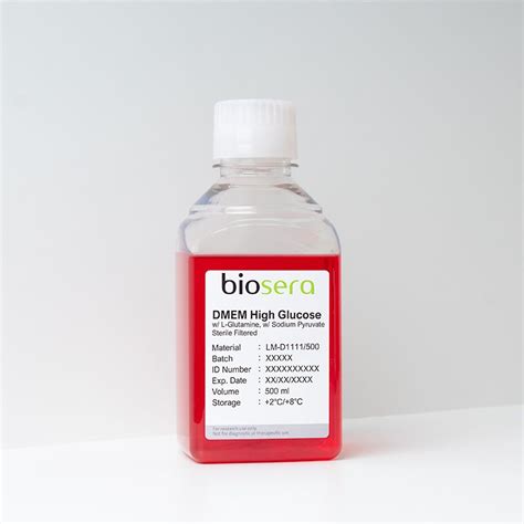 Dmem High Glucose W L Glutamine W Sodium Pyruvate Biosera