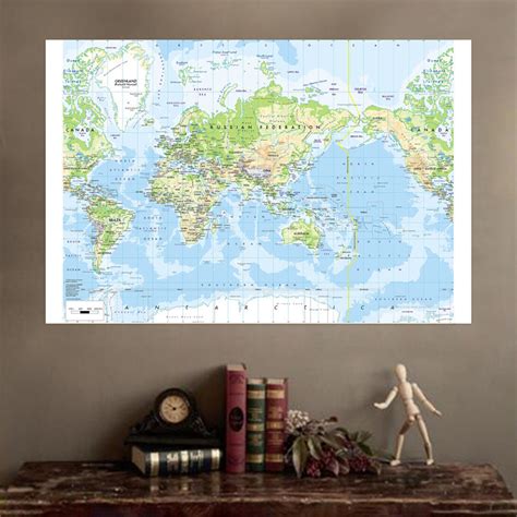 English World Map Geographic Map With Cities Backdropposterstravel