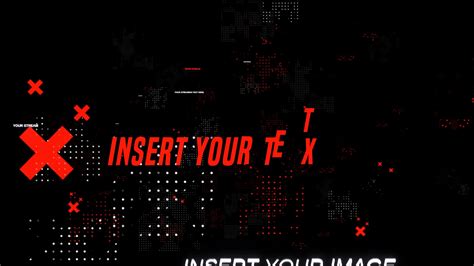 Hacker Crosses Glitch Text Intro Animation With Custom Image And Colors Twitch Transition Custom