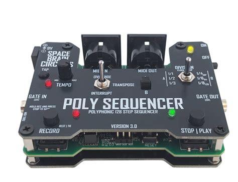 Poly Sequencer V3 128 Step Midi Sequencer Space Brain Circuits