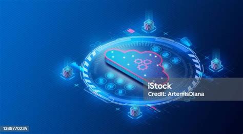 클라우드 기반 통합 및 통합 플랫폼서비스 개념 Ipaas 3d 일러스트레이션 구름에 대한 스톡 벡터 아트 및 기타 이미지