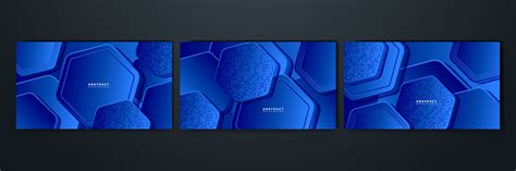 파란색 기하학적 모양은 현대 기술 배경 디자인을 추상화합니다 벡터 추상 그래픽 프리젠 테이션 디자인 배너 패턴 배경 웹