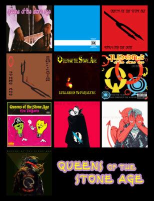 Queens Of The Stone Age Album Discography Magnet 375 X 475 Qotsa