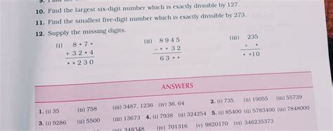 Find The Largest Six Digit Number Which Is Exactly Divisible By 127 Fin