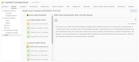 Esxi Host Connectivity With Vcenter Server Vinfrastructure Blog