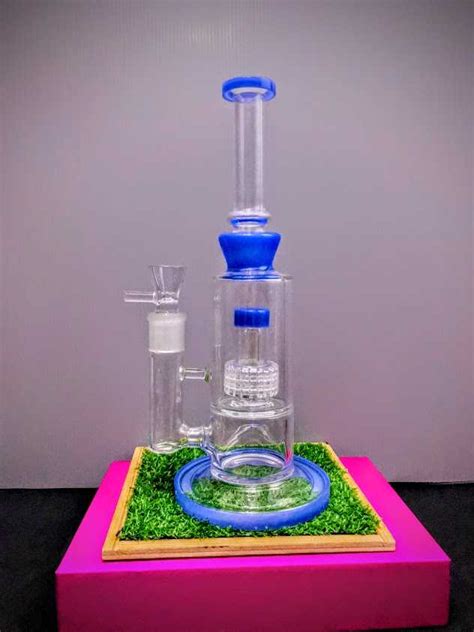 The Octa 12 นิ้ว บ้องแก้ว กรอง ทรง Showerhead Matrix Bong Dab Rig
