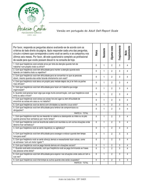 Asrs 18 Só A Escala Pdf