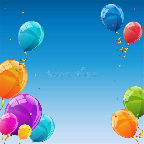 Plantilla De La Tarjeta Del Feliz Cumpleaños Con El Ejemplo Del Vector