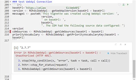 Connecting To A Webapi Thougth Https Issue Ohdsi Rohdsiwebapi Github