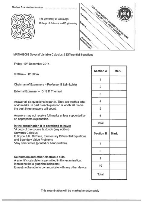 Exam 19 December 2014 Questions Math08063 Warning Decodescan Unexpected Mcu Data
