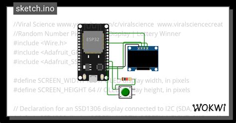 Random Number Oled Wokwi Esp32 Stm32 Arduino Simulator