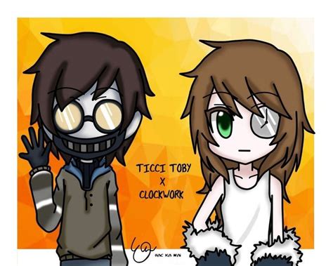 Pin De Moon💤 Em Clock X Ticci Toby Personagens Creepypasta Terror