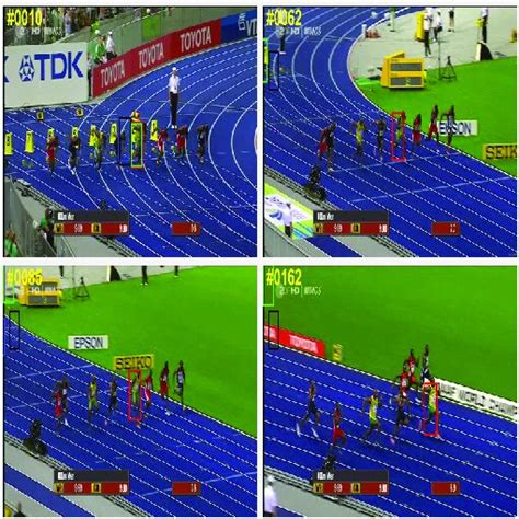 The Track Results Corresponding To Mf Green Kcf Blue Cn Black Download Scientific