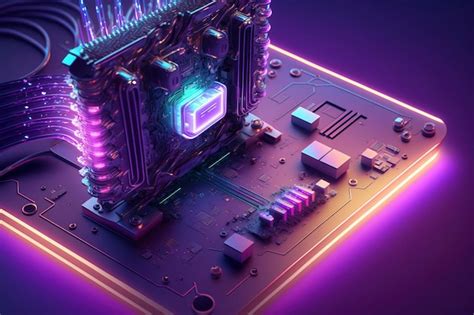 Premium Photo Abstract Quantum Processors Ai Technology Generated Image