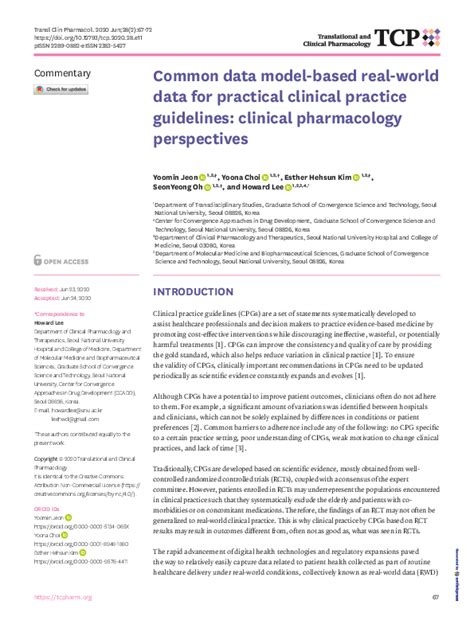 pdf common data model based real world data for practical clinical