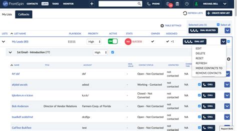 Bulk Move Remove Leads Contacts Frontspin Knowledge Base