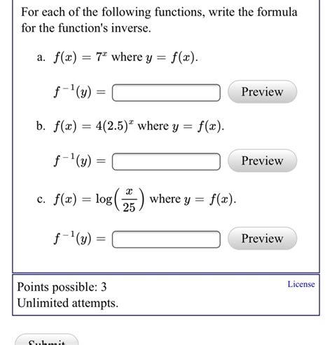 Solved For Each Of The Following Functions Write The