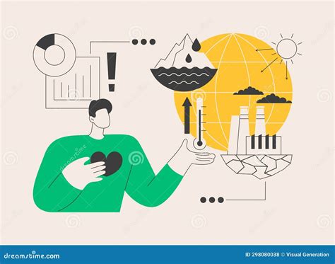 Melting Glaciers Abstract Concept Vector Illustration Stock Vector