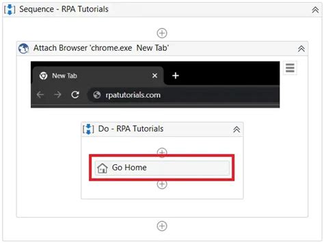 Uipath Go Forward Activity And Go Home Activity Rpa Tutorials