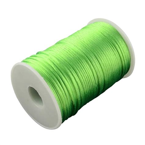 98 Yards Rattail Polyester Craft Thread Cord 2mm Satin Trim Cord