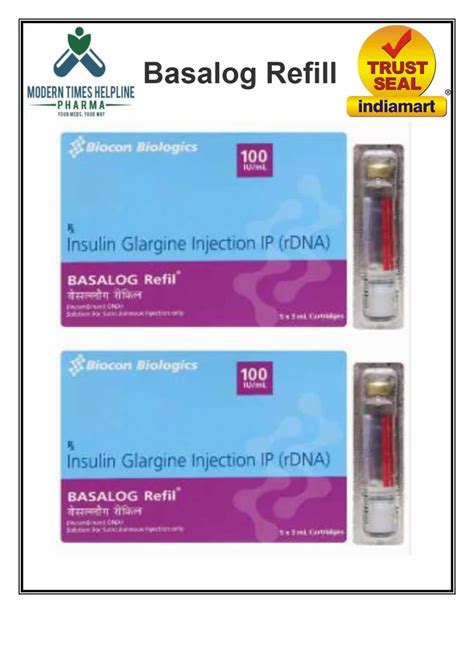 Basalog Refill Injection At ₹ 610 Box New Delhi Id 2855774600255
