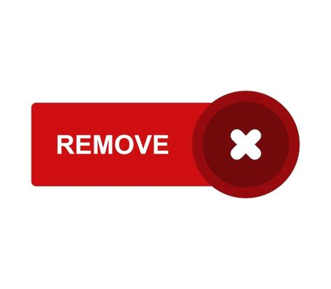 Premium Vector Remove Sign