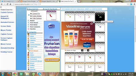 Cara Membuat Cusor Bada Blog Menjadi Unik Sekarday