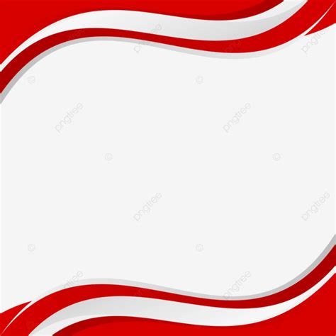 Red White Header Footer Waving Vector Design Header Footer Design Wave Footer Red Frame Png