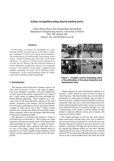 pdf action recognition using shared motion parts