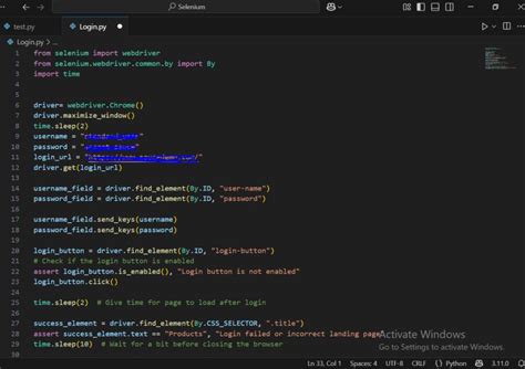 automationtesting python selenium vscode beginnerlearning