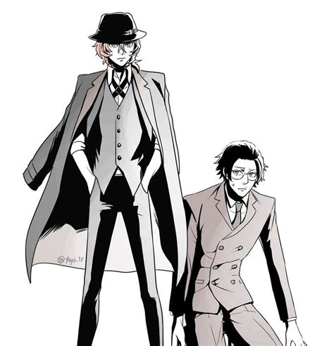 Ango Sakaguchi Chuuya Nakahara Bsd Детектив Собаки Изгои
