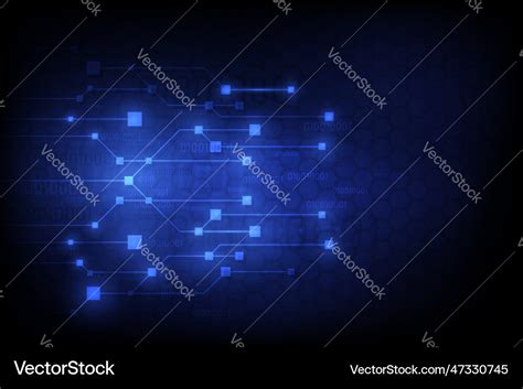 abstract circuit networking blockchain concept vector image