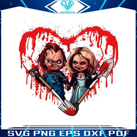 Chucky And Tiffany True Love Halloween Couple Png Download