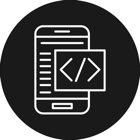 Premium Vector Mobile Coding Vector Icon Can Be Used For Coding And Development Iconset