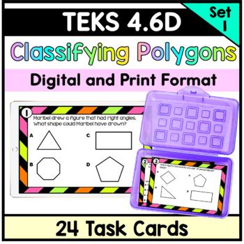 TEKS D Classifying Polygons Task Cards By All Star Teacher TpT