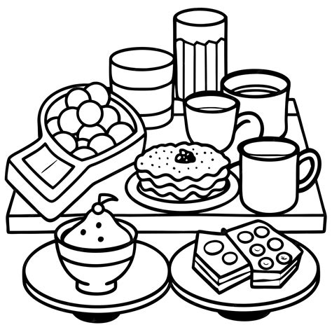 A Table Displaying A Wide Array Of Different Types Of Breakfast Foods