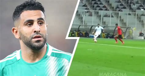 Spotted Riyad Mahrezs Slick Assist For Algerian Teammate Amouras Goal Vs Mozambique —