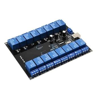 DC V V Channel Serial Port Relay Module USB Power Supply Amazon Com Industrial Scientific