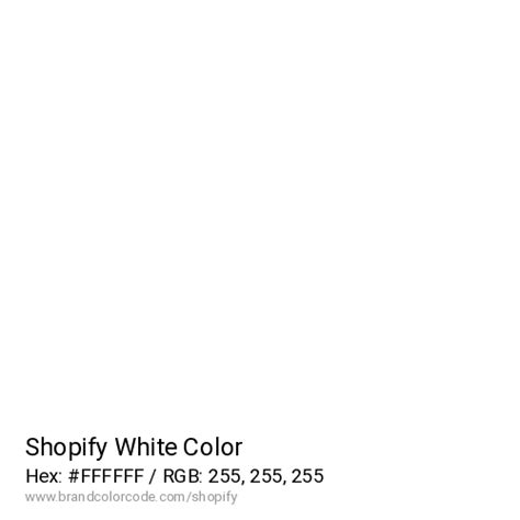 Shopify Brand Color Codes
